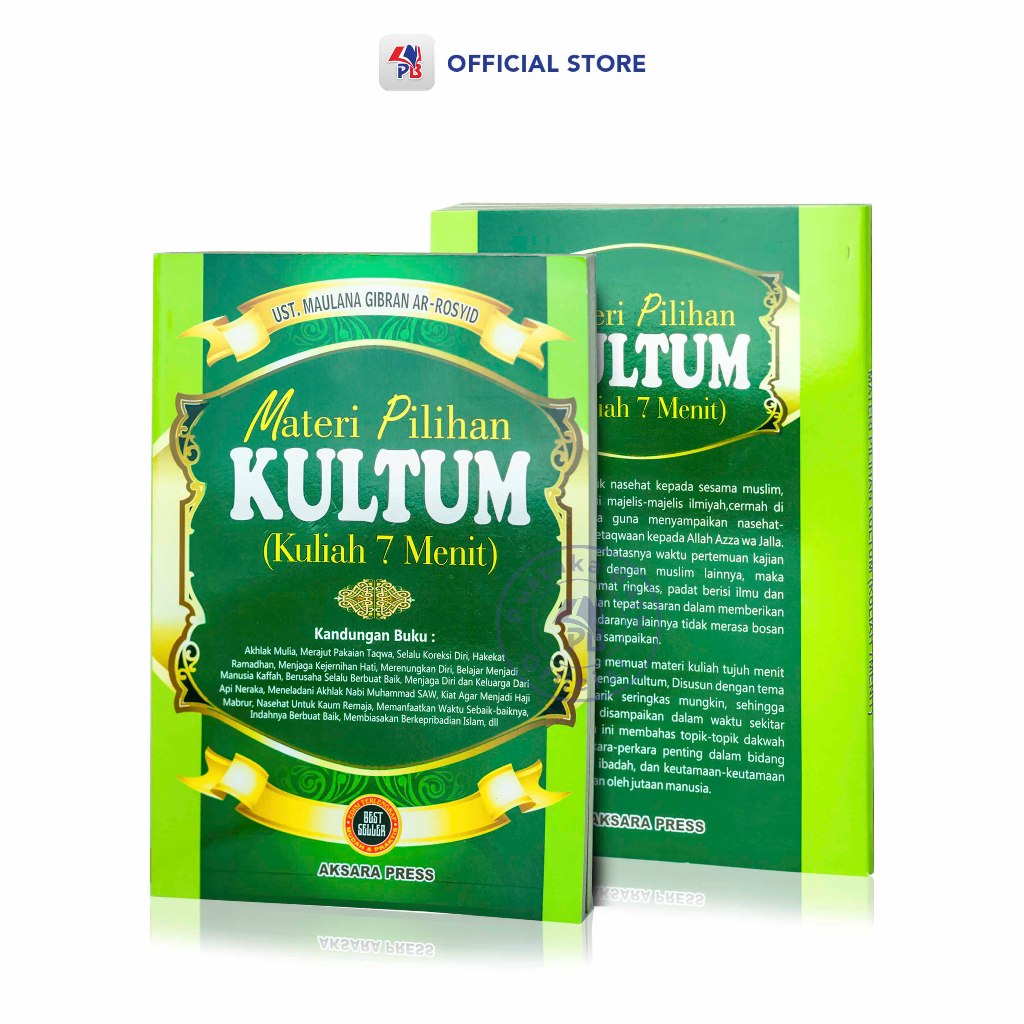 Jual Buku Materi Pilihan Kultum ( Kuliah 7 Menit ) /Aksara Press / Soft ...