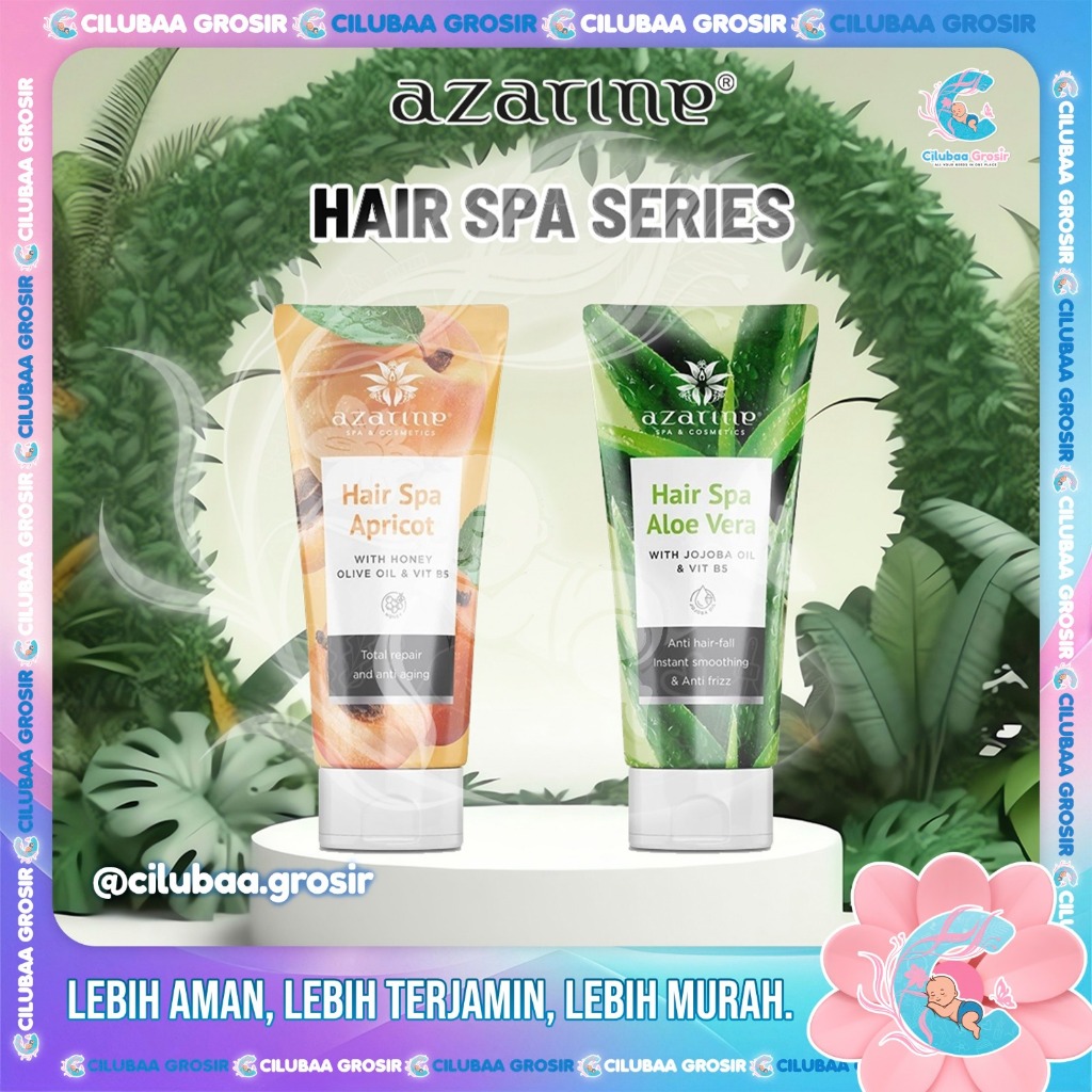 Jual AZARINE Hair Spa Series || Aloe Vera With Jojoba Oil || Apricot ...