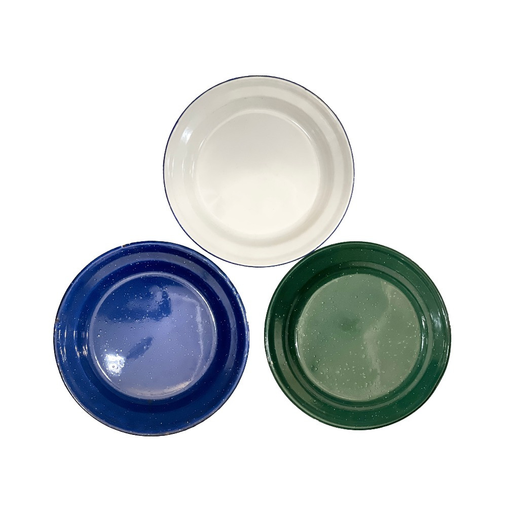 Jual 3PCS Piring Seng Decor Blirik Lepek Blek Piring Loyang Bunga ...