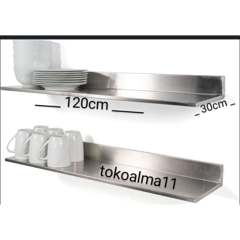 Jual RAK APUNG / RAK DINDING STAINLES max beban 70 kg | Shopee Indonesia