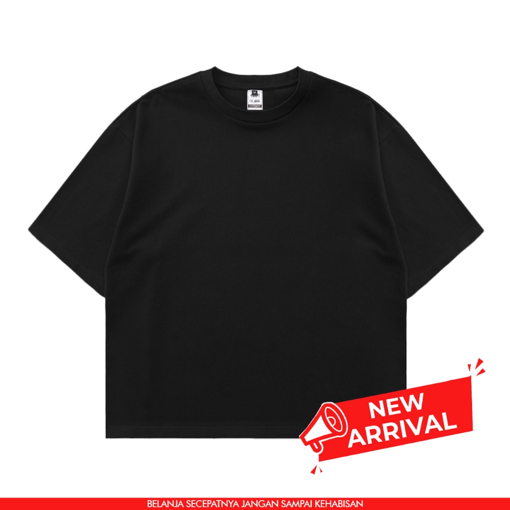 Jual Otsky Kaos Pria Polos Boxy Black X GBX01 Cotton 20s (F12) | Shopee ...