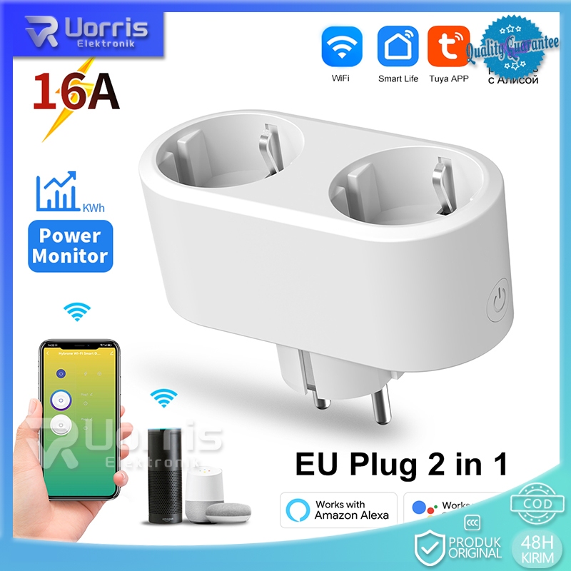 Jual Portable Plug Smart Single/ Dual Plug Colokan Saklar Satu / Dua On ...