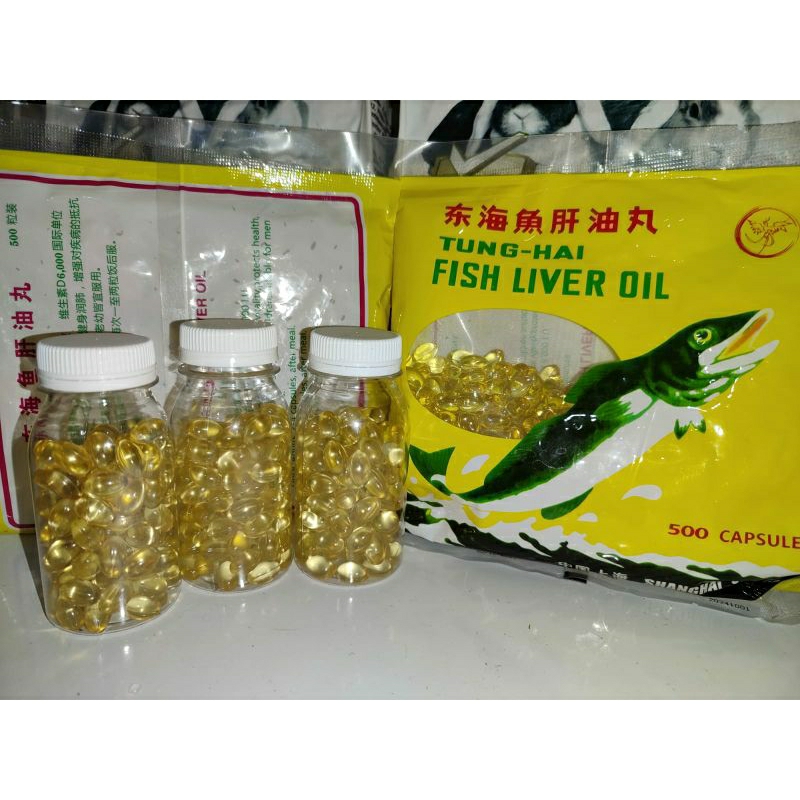 Jual Minyak Ikan Tung Hai suplemen makanan vitamin hewan repack 100 pcs ...