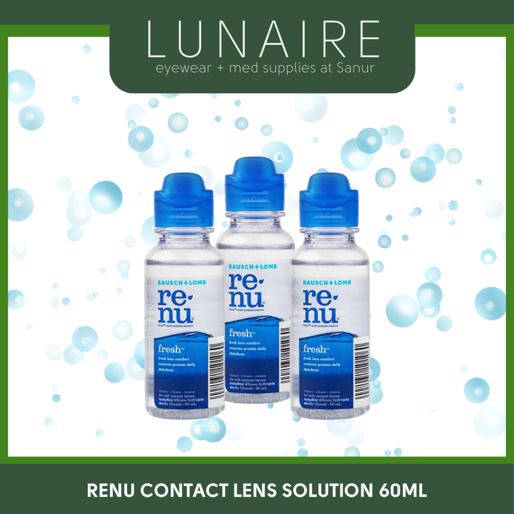 Jual TRAVEL KIT Bausch&Lomb RENU Fresh Contact Lens Solution || Cairan ...