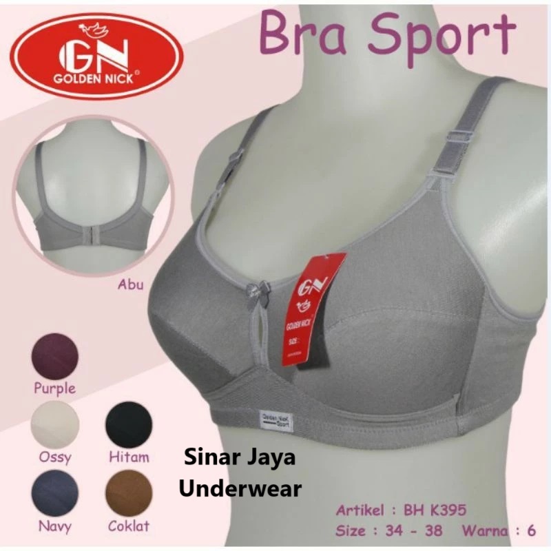 Jual Golden Nick - Bra K395 (Bahan Rayon Poliester, Tanpa Kawat, Tanpa ...