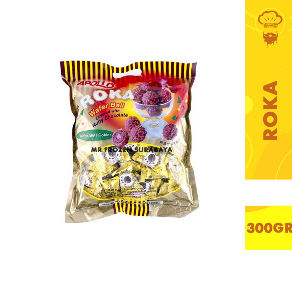 Jual Apollo Roka Coklat Kemasam Refill 300gr Isi 50pc | Shopee Indonesia