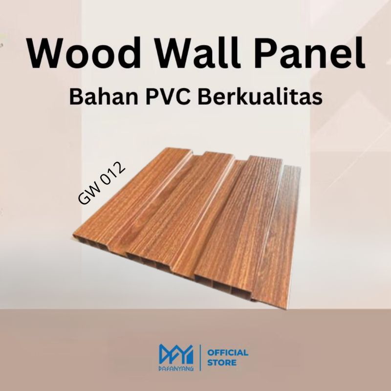 Jual Golden [3METERX21CM] Wood WPC Wall Panel GW Kualitas Terbaik Dekorasi Dinding Aestetic Anti ...