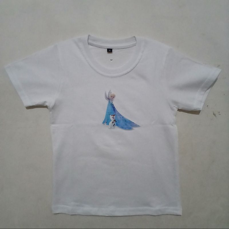 Jual NEW! KAOS KATUN ANAK ELSA DAN OLAF (FROZEN) | Shopee Indonesia