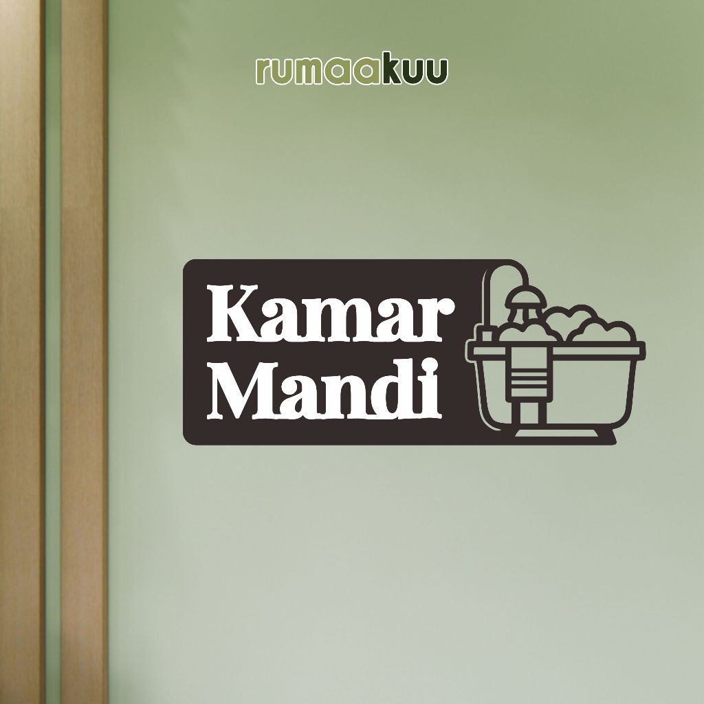 Jual Rumaakuu Hiasan Pintu Kamar Mandi Sign|Signage Kamar Mandi Akrilik ...