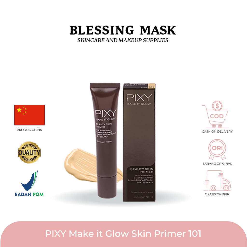 Jual PIXY Make it Glow Skin Primer 101 Beige | Shopee Indonesia