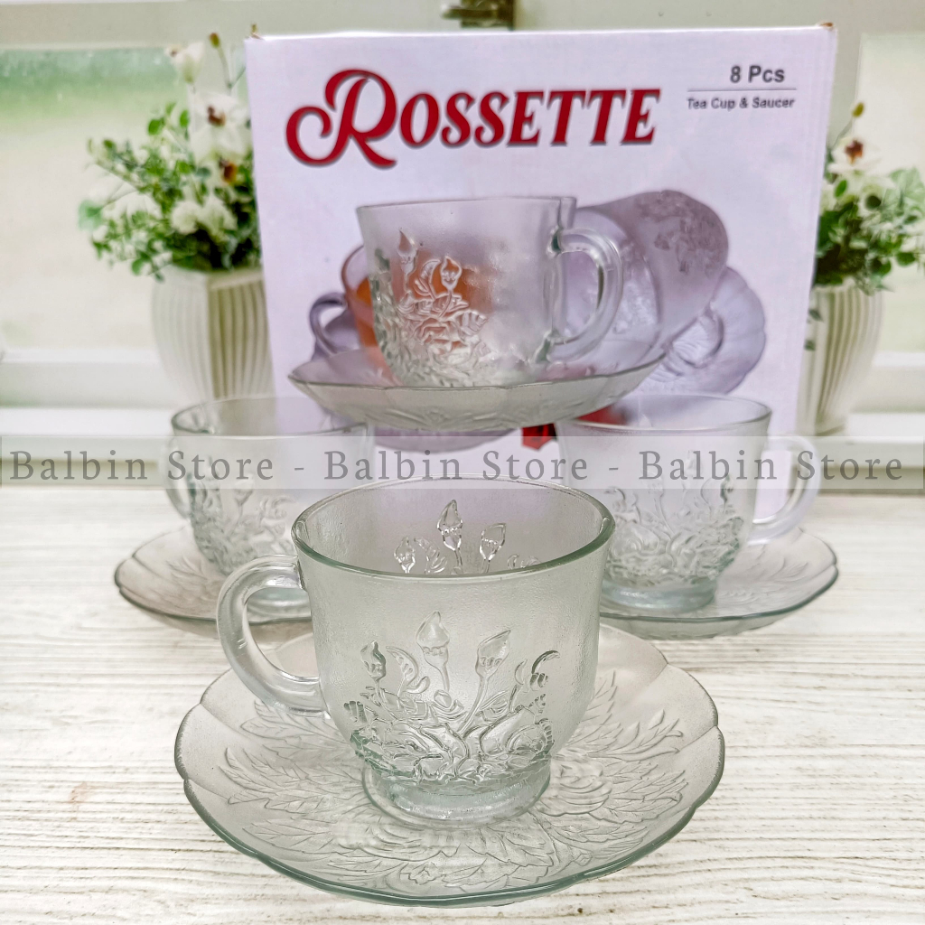 Jual satu box 8 pcs isi 4 cangkir ukuran 230 ml dan 4 piring tatakan 6 ...