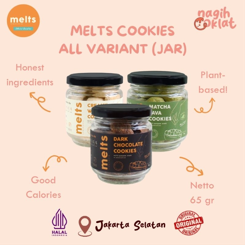 Jual MELTS Cookies in Jar 65gr | Cemilan Snack Kukis Sereal Cokelat ...