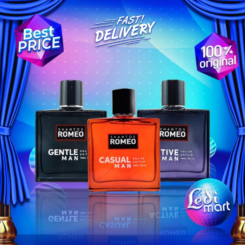 Jual Shantos Romeo Fragrance Eau De Parfume 100ml | EDP Parfum Pria ...