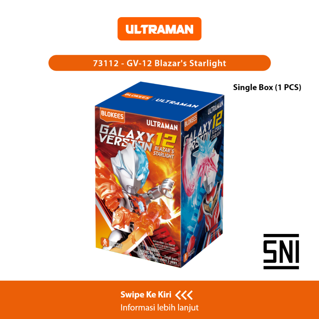 Jual BLOKEES Blind box Ultraman Blazar's Starlight Gacha Figure Galaxy Version 12 - Satuan ...