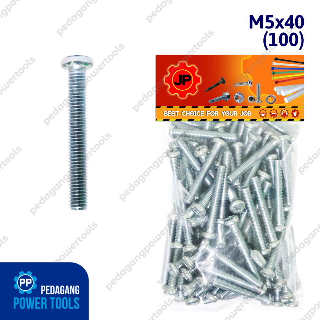 Jual BAUT JP M 5 x 40 MM - SEKRUP SKRUP BAUT JP 5x40 M5 x 40 ISI 100 PCS | Shopee Indonesia