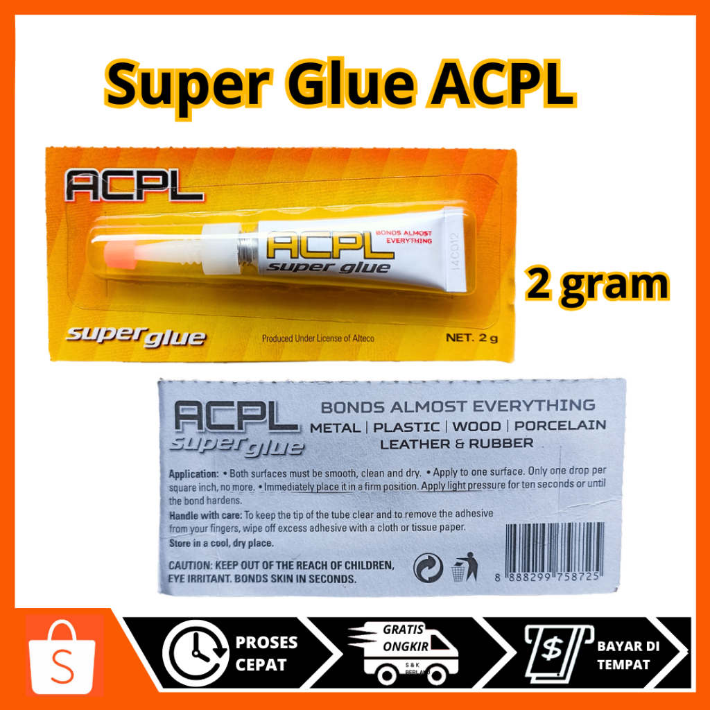 Jual ACPL Lem Super Glue ALTECO 2 gram | Shopee Indonesia
