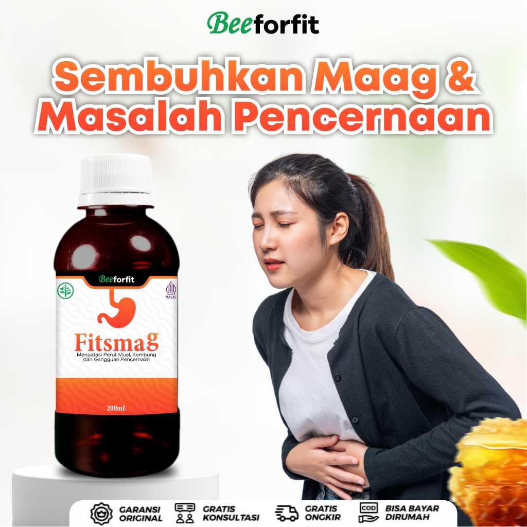 Jual FITSMAG ORIGINAL MADU UNTUK MAG Atasi Sakit Perut Kembung Mual Muntah & Asam Lambung GERD ...