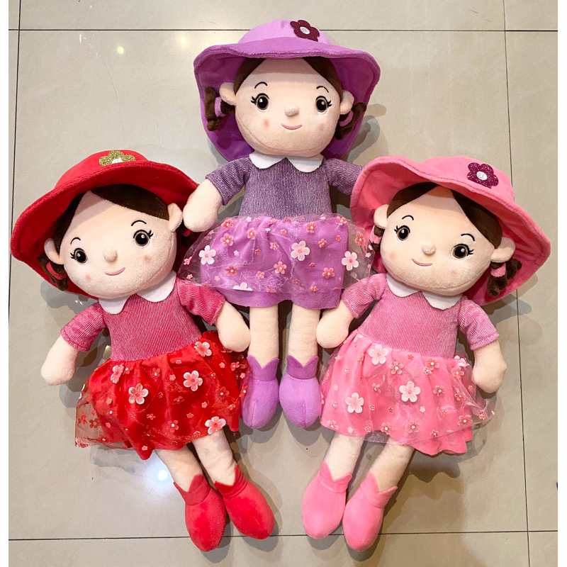 Jual boneka anak topi hat perempuan cewek cantik lucu doll pretty girl ...