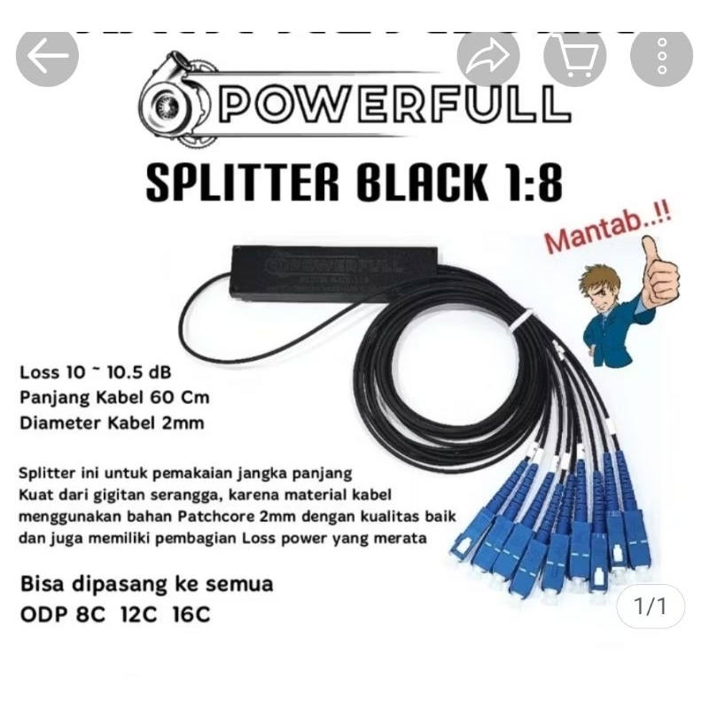 Jual POWERFULL Split Black 2mm | Shopee Indonesia