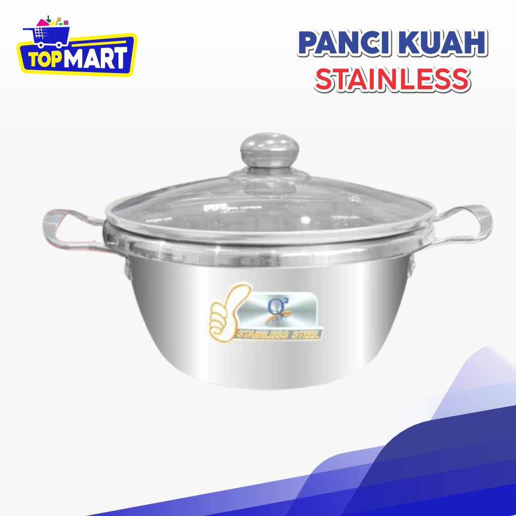 Jual TOPMART - Panci Kuah Sup Mpasi Panci Sup Soup Pot Tutup Kaca Panci ...