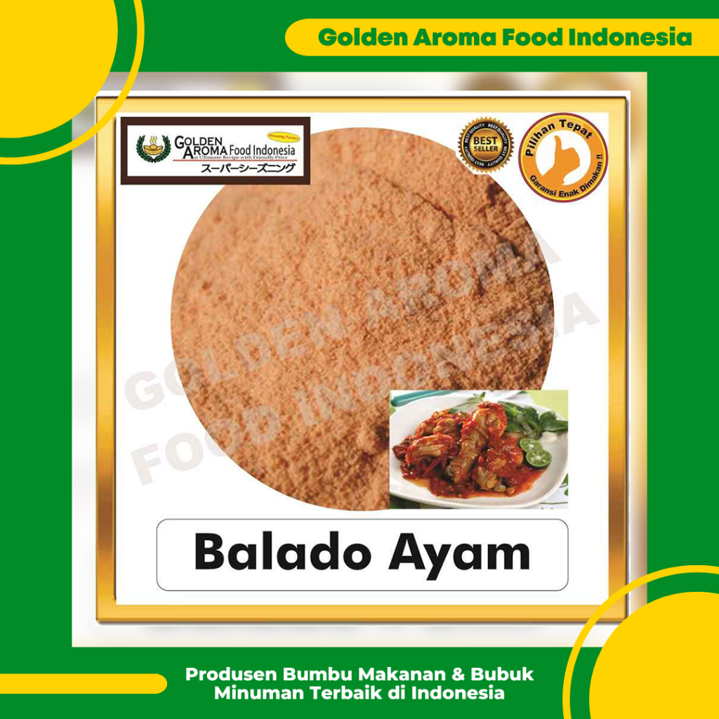 Jual Bumbu Tabur Rasa Balado Ayam 1Kg Jual Bubuk Tabur Chicken Balado ...