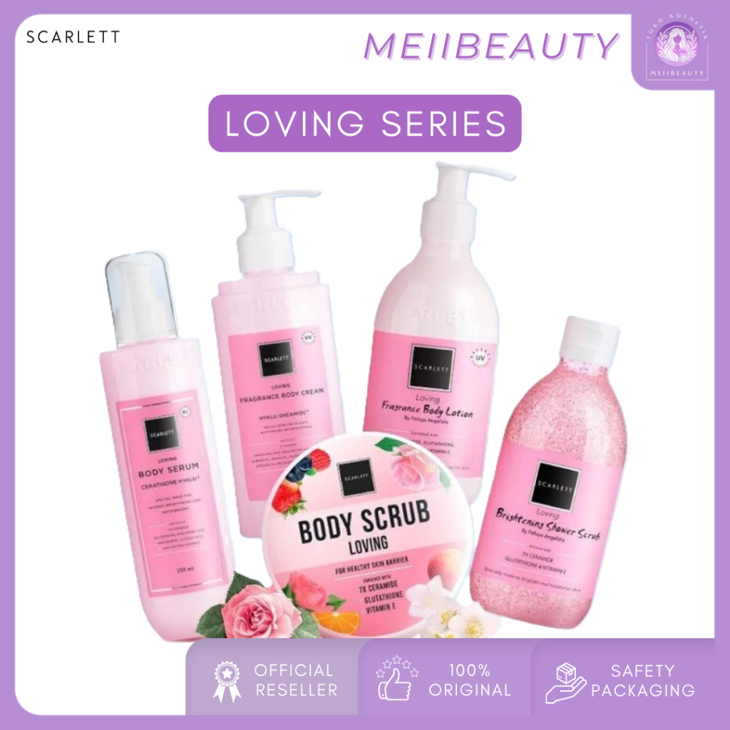 Jual Scarlett Whitening Loving Series - Body Care Paket Lengkap 4 ...