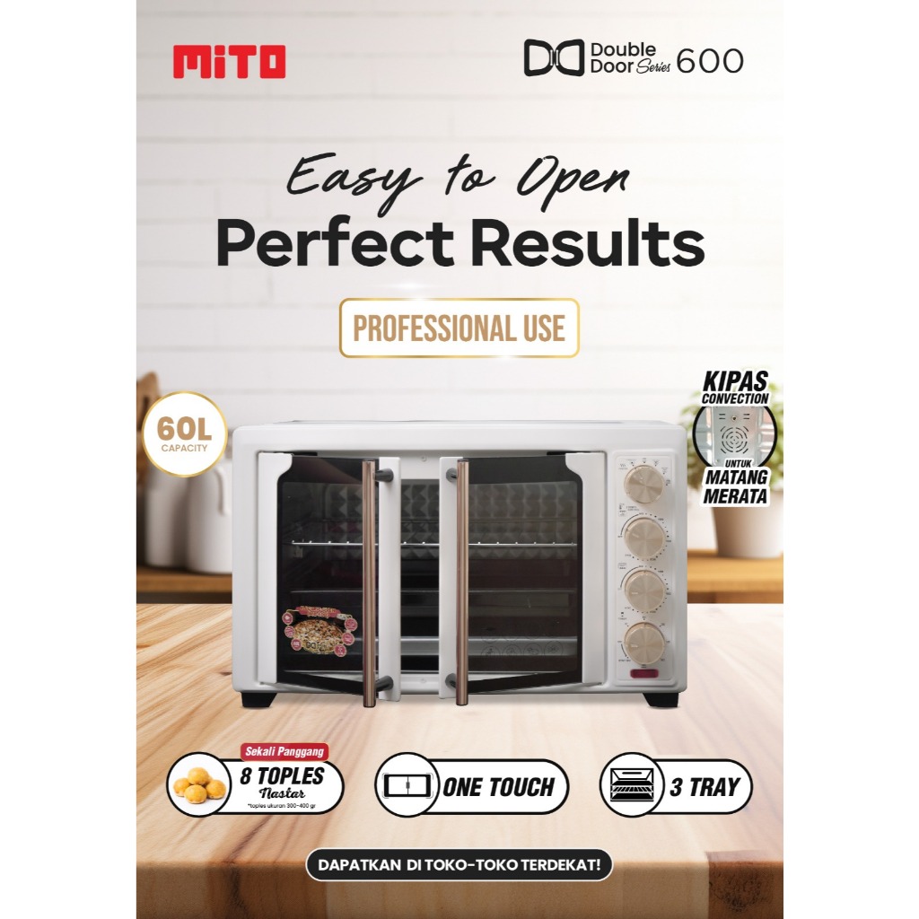 Jual Mito Electric Oven MO600 MO 600 MO-600 Double Door Series ...