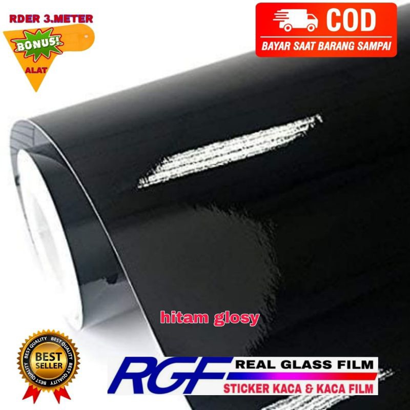 Jual HPL STICKER HITAM GLOSSY/HPL STICKER DINDING/HPL STICKER DAPUR/HPL ...