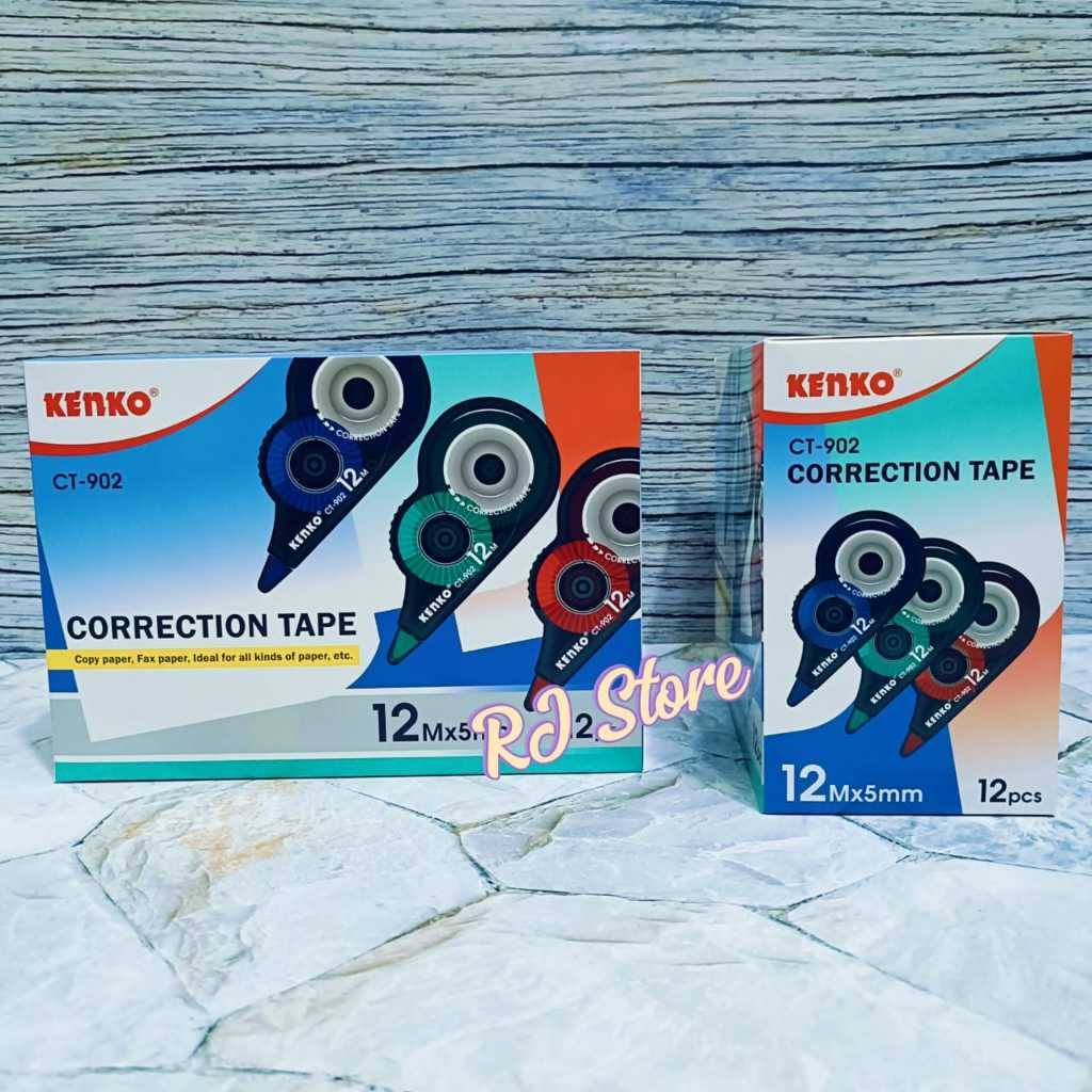 Jual Kenko Tip-Ex Kertas Correction Tape CT-902 12 Meter | Shopee Indonesia