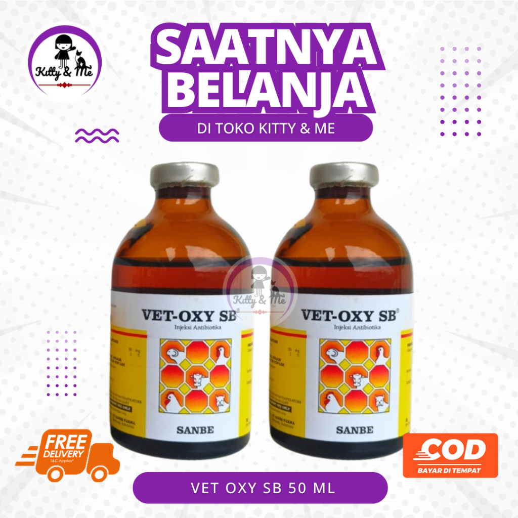 Jual VET OXY SB 50 ML - Obat Infeksi Sapi Kucing Anjing Domba Kambing ...