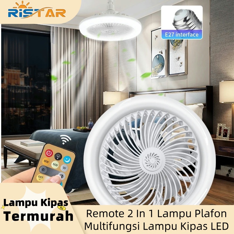 Jual [Promosi Ramadan]Lampu Kipas Angin Remote 2in1 Lampu Plafon ...