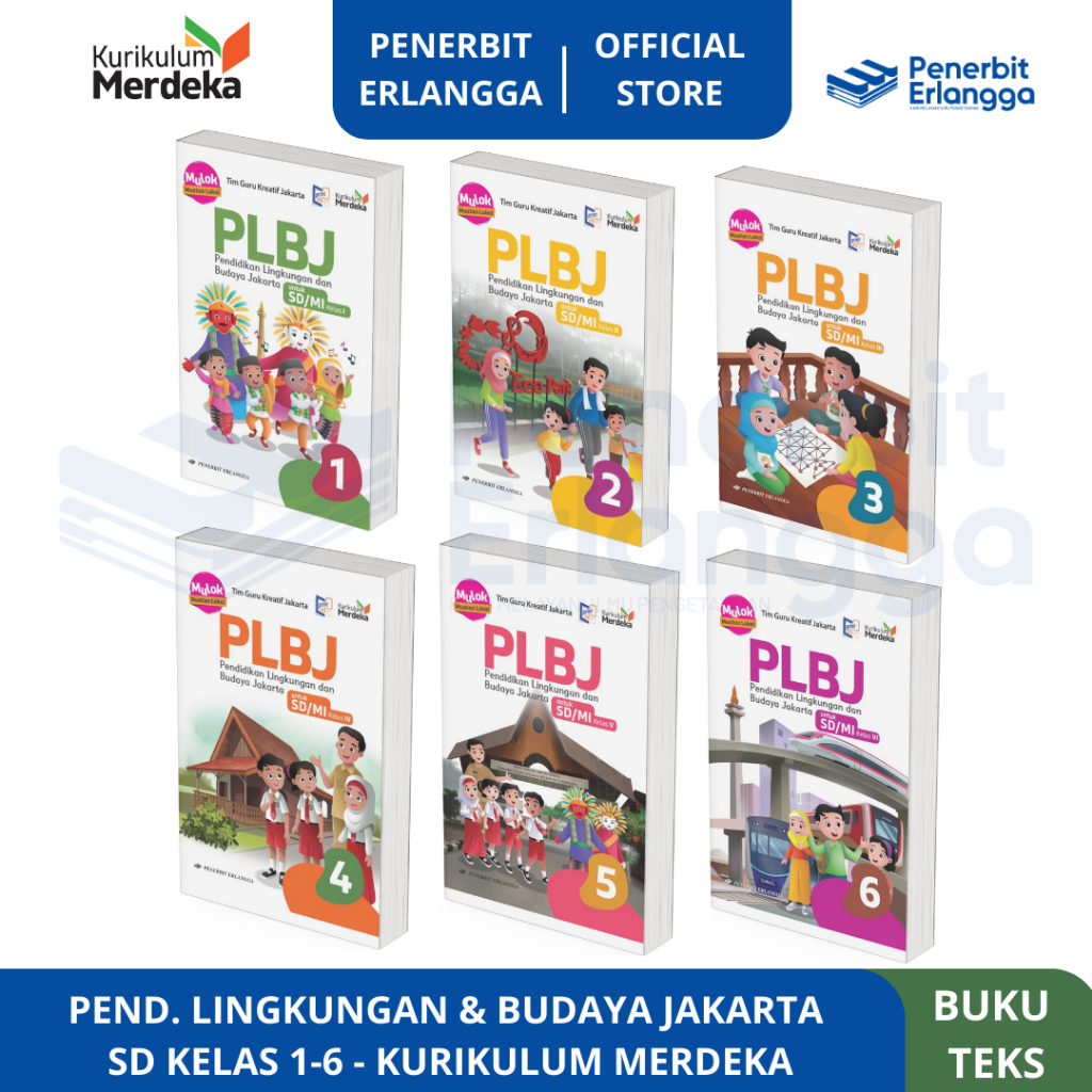 Jual [Erlangga Official] Pendidikan Lingkungan dan Budaya Jakarta (PLBJ ...