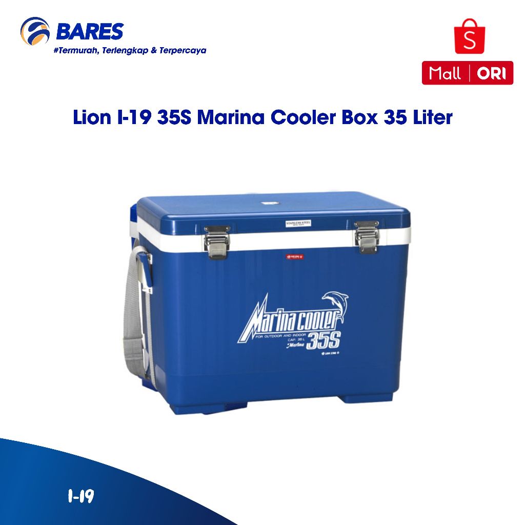 Jual Lion I-19 35S Marina Cooler Box Es Kapasitas 35 Liter | Shopee ...