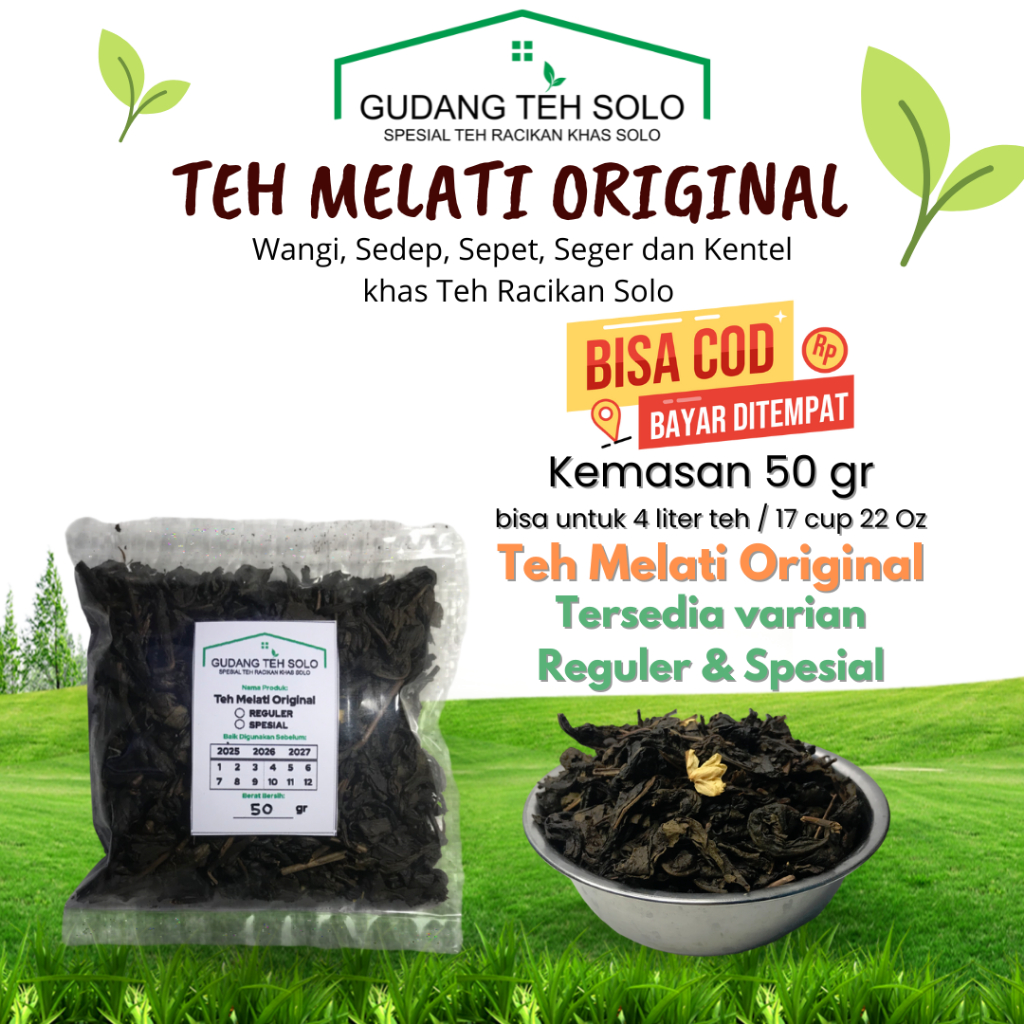 Jual Teh Melati Original, Teh Racikan khas Solo, Wangi Sepet Sedep ...