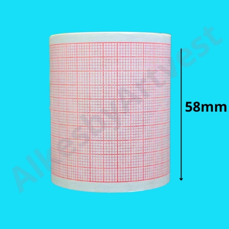 Jual kertas ECG EKG 58mm X 30M X 16mm | Shopee Indonesia