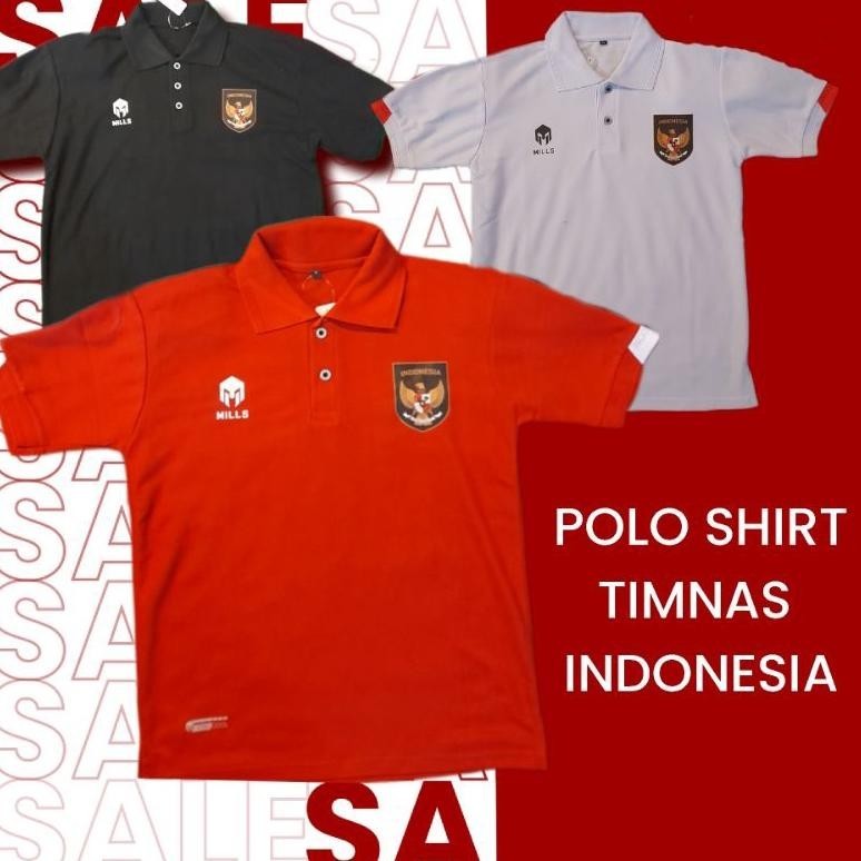 Jual POLOSHIRT POLO TIMNAS TIM NASIONAL INDONESIA SPORT MILLS | Shopee ...