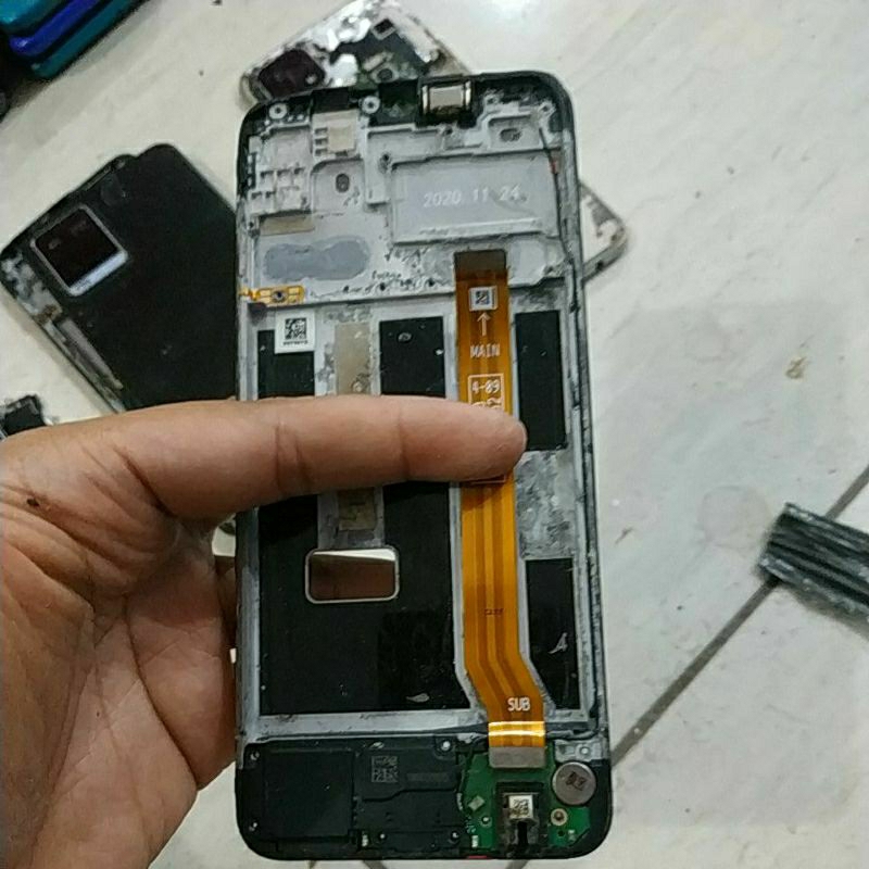 Jual frame set bekas ori Oppo a15 minus flexible on off rusak/tidak ada ...