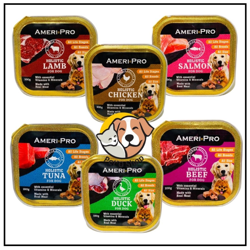 Jual Wet Dog Food Ameripro Holistic Tray 100gr - Makanan Basah Anjing ...