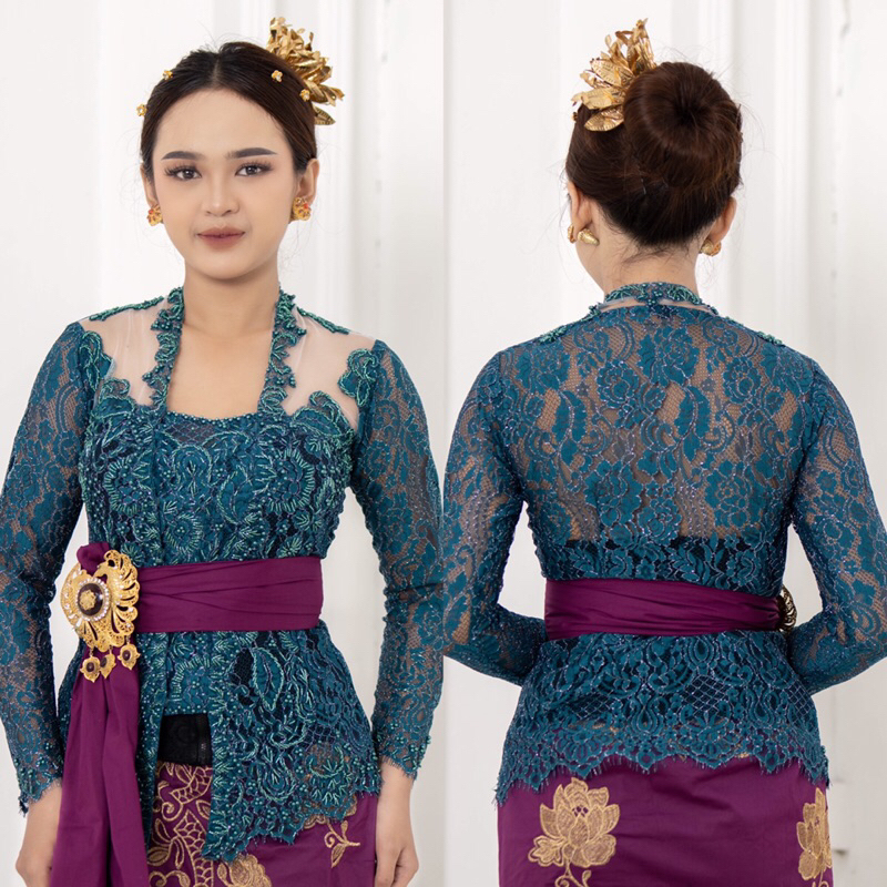 Jual Kebaya Payet Premium Brokat Sparkle Modif Tile | Shopee Indonesia