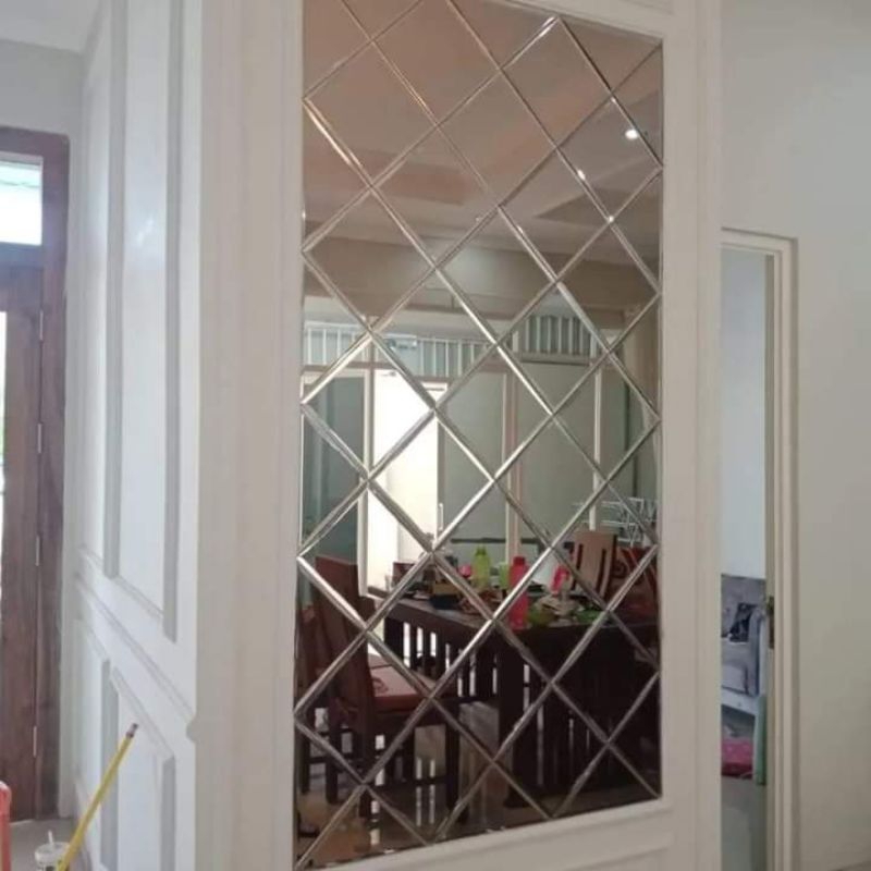 Jual Paket Set Kaca Cermin Moulding Ukuran 2M x 84 dan 2M x56 Termurah ...