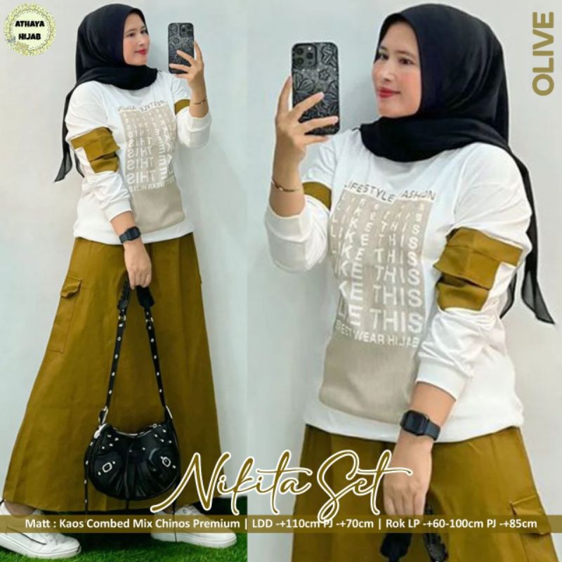 Jual NIKITA SET ROK COMBED PREMIUM MIX CHINOS SETELAN WANITA ROK LD 110 MOTIF KEKINIAN | Shopee ...