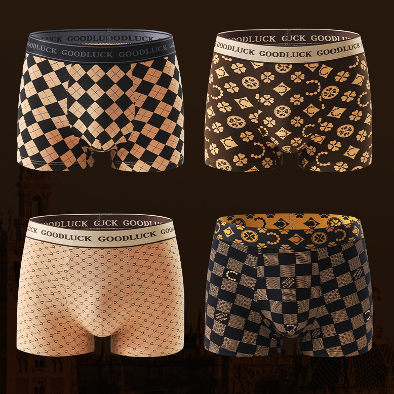 Jual Paket 4 PCS Celana Dalam Pria Boxer Motif Good Luck CDP109 ...