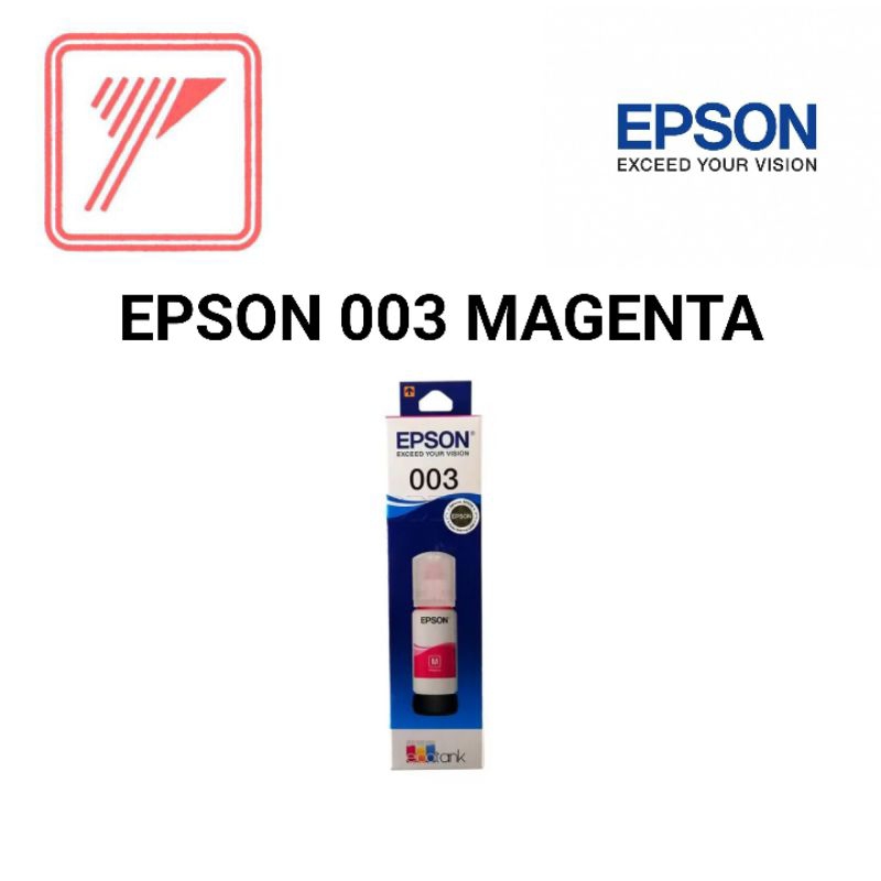 Jual EPSON Ink Tinta 003 Magenta 003M T003 Original Cartridge | Shopee ...