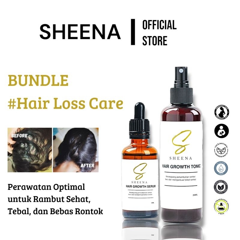 Jual SHEENA Hair Serum + Tonic Penumbuh Rambut Rontok Anti Rontok Anti ...