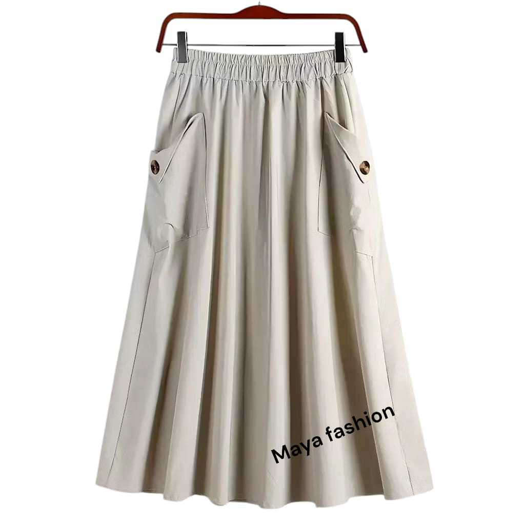 Jual Rok Anak Terbaru Cargo Panjang Bahan Stretch Chinos Warna Hitam ...