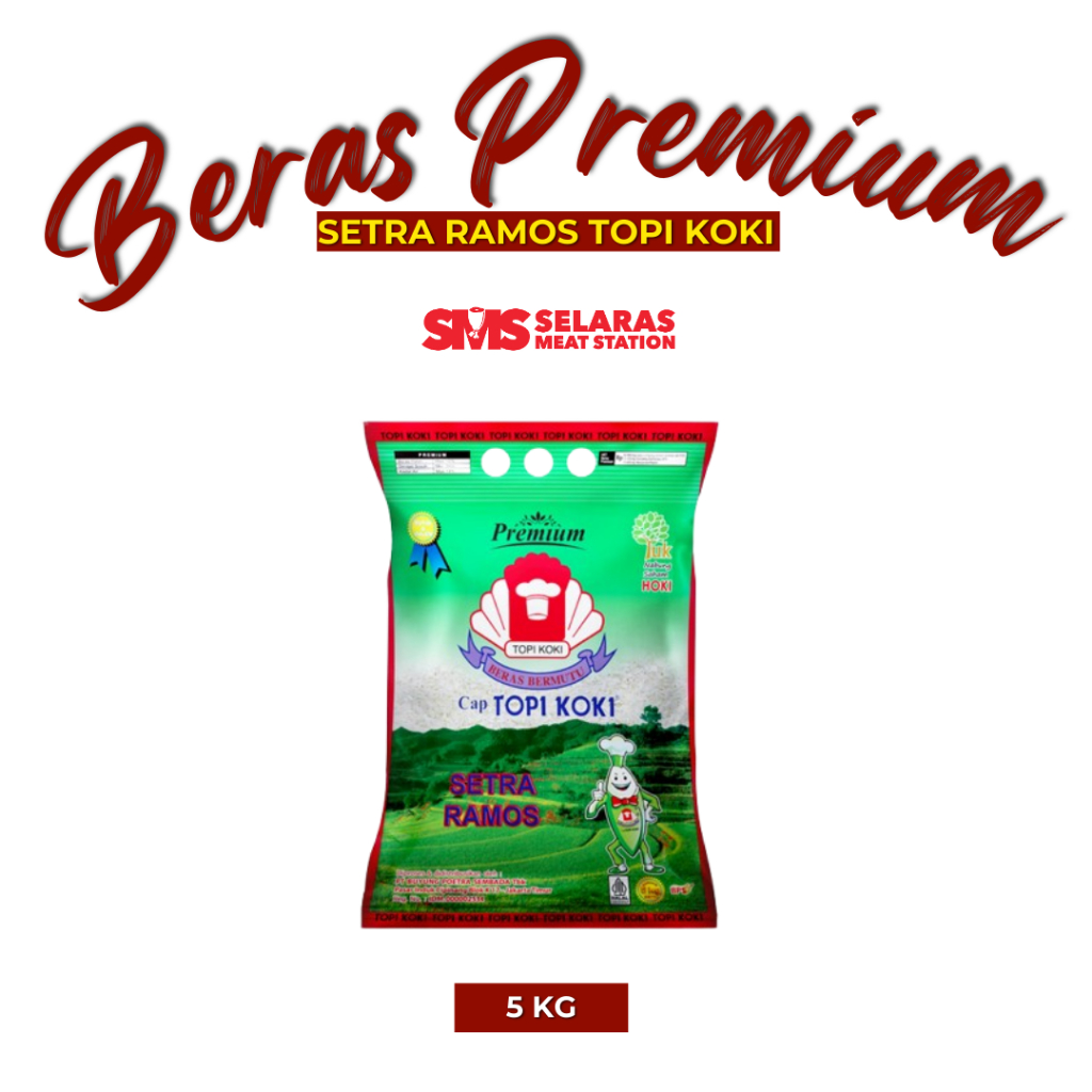Jual Beras Premium Setra Ramos Topi Koki 5 Kg | Shopee Indonesia