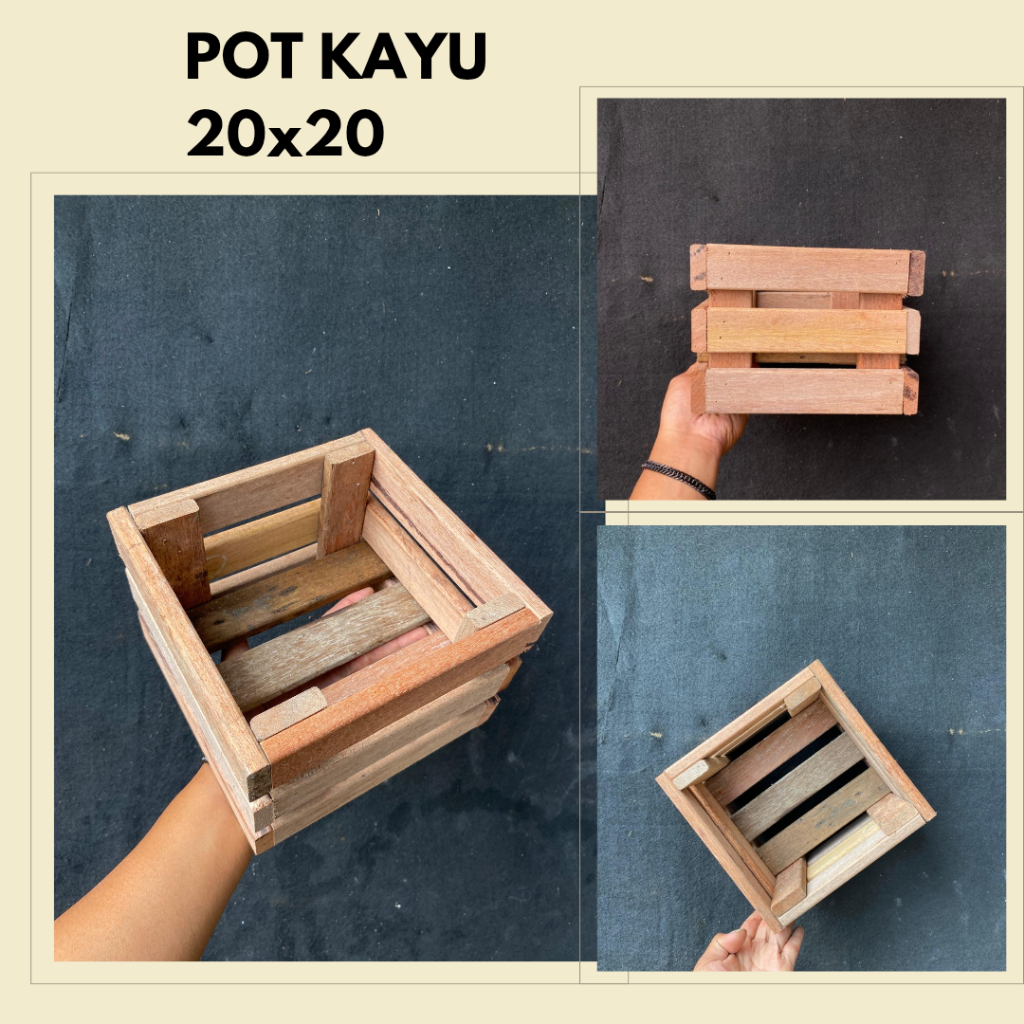 Jual Pot Kayu 20x20 - Keras dan Tahan Lama | Shopee Indonesia