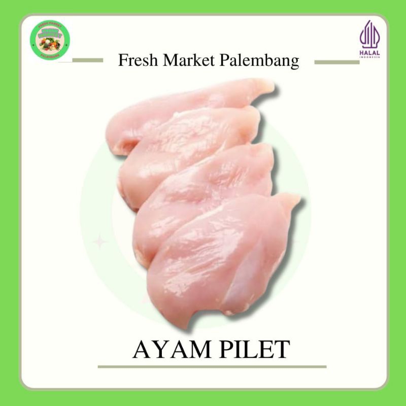 Jual Ayam potong Pilet/ fillet Dada 500gram -Fresh Market Palembang ...