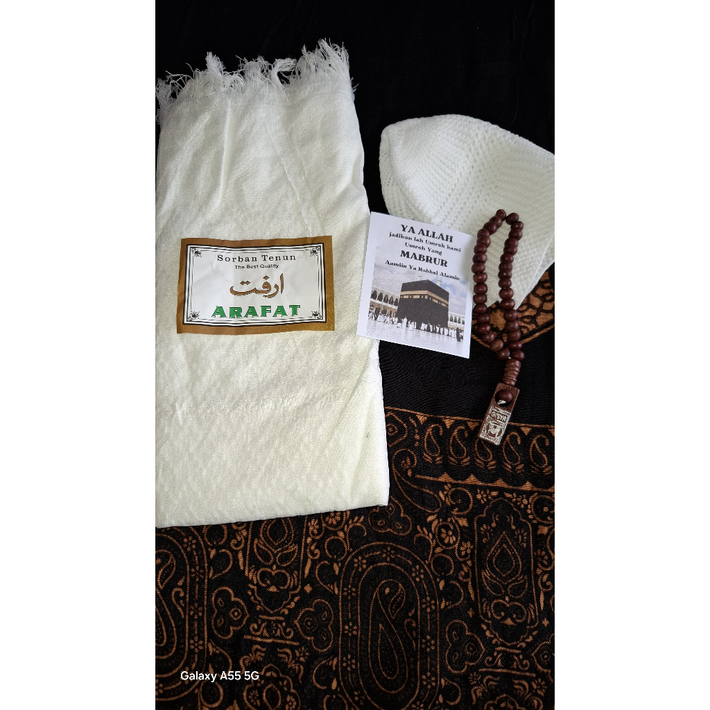 Jual PAKET HEMAT SORBAN SURBAN + PECI+TASBIH+ KARTU UCAPAN OLEH OLEH ...