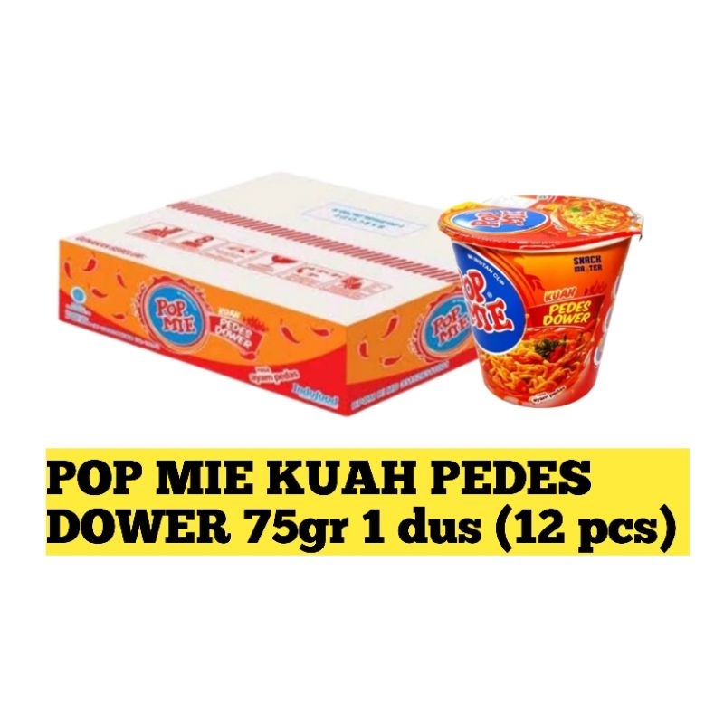 Jual Pop mie kuah pedes dower 1 dus isi 12 pcs | Shopee Indonesia